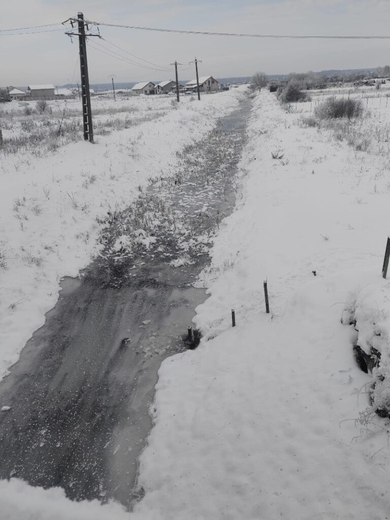 Timiș: poduri de gheață pe cursurile de apă din cauza gerului ...